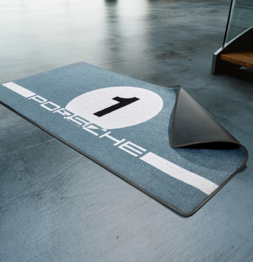 Garage Mat, Carpet, Heritage Design. Porsche Centre Brighton Shop
